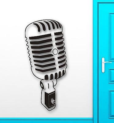 Wall Stickers Vinyl Decal Leading Music Sing Microphone Coolest Decor ...