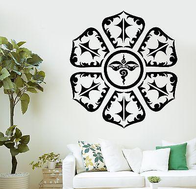 Wall Decal Buddha Eyes Om Mandala Mantra Chakra Buddhism Vinyl Sticker ...