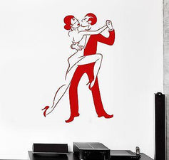 Wall Sticker Vinyl Decal Tango Dancers Dance Passion Wedding Unique Gi ...