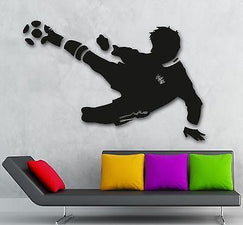 Wall Sticker Vinyl Decal Sports Fan FIFA Soccer Ball Boys Room Art Uni ...