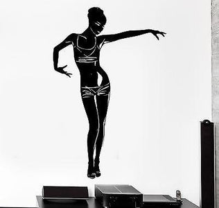 Wall Sticker Dance Dancing Hot Sexy Girl Female Woman Vinyl Decal Uniq ...