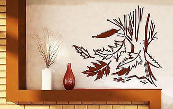 Wall Sticker Vinyl Decal Autumn Tree Maple Leaves Rowan Oak Aspen Uniq ...
