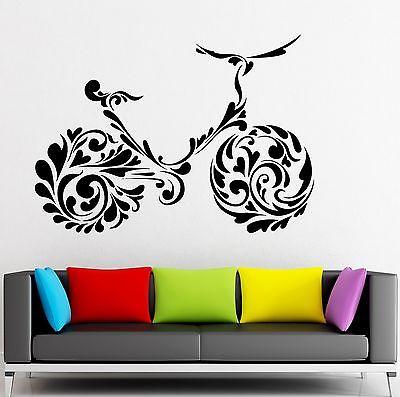 Wall Sticker Vinyl Decal Bike Pattern Decor Sports Healthy Lifestyle U ...