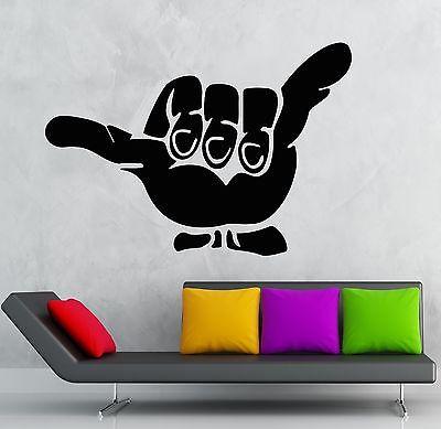 Wall Stickers Vinyl Decal Rasta Rastafarian Youth Hand Cool Sign Room ...