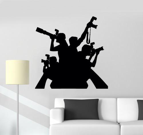 Wall Decal Photographer Photo Studio Art Journalist Vinyl Stickers Uni ...