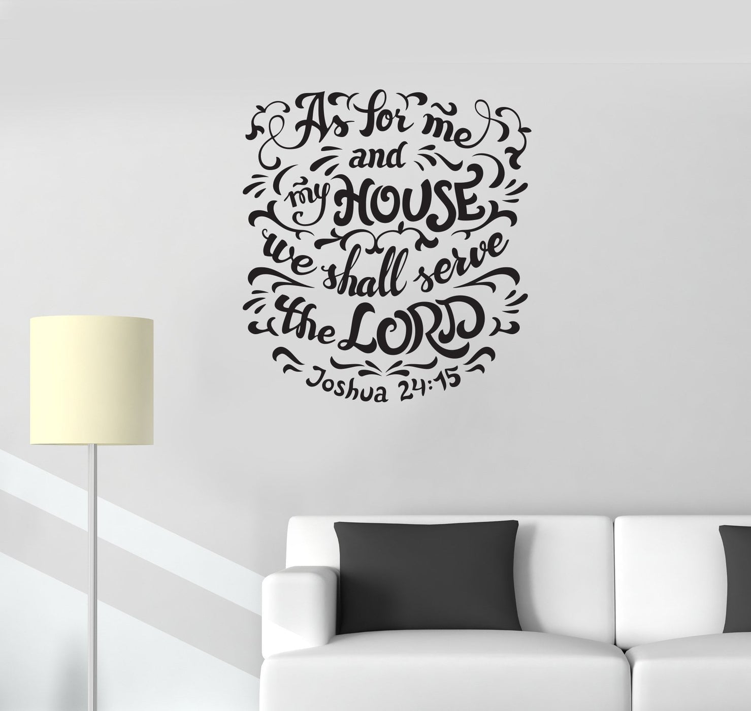 Vinyl Wall Decal Bible Verse Religion Prayer Room Interior Art Sticker ...