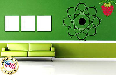 Vinyl Sticker Wall Art Decor Mural Atom Nuclear Science Phisics Chemis ...