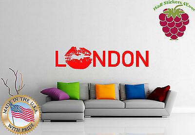 Wall Stickers Vinyl Decal I Love London KIssing England English Europe ...