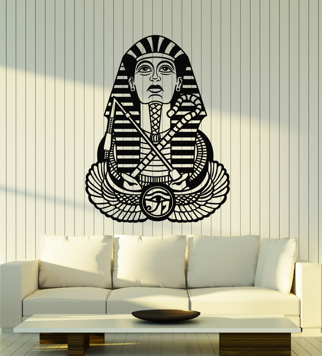 Vinyl Wall Decal King Ancient Egypt Pharaoh Tutankhamun Stickers Mural ...