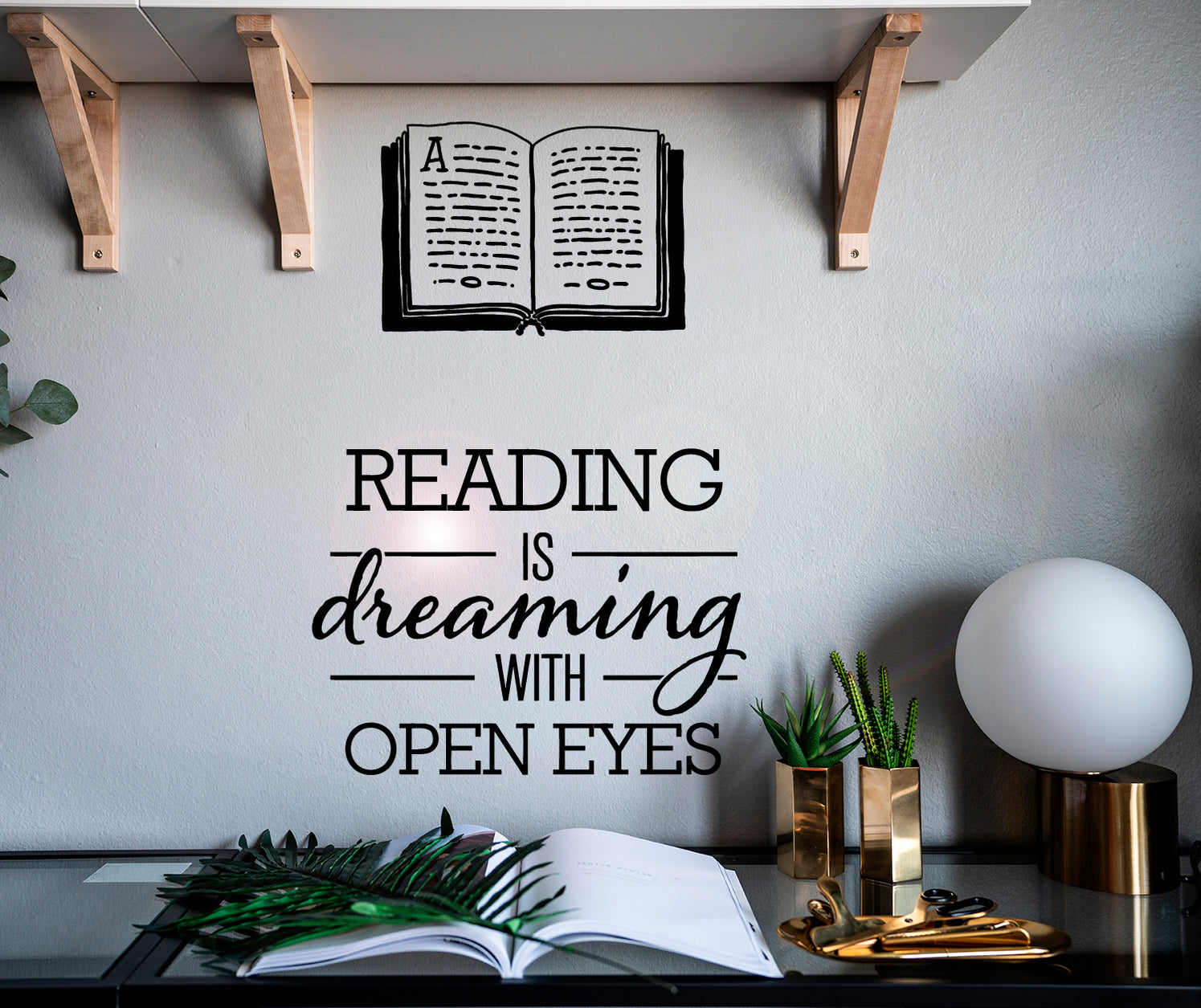 Custom Book & Library Wall Stickers And Decals Collection ...