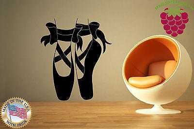 Wall Stickers Vinyl Decal Ballet Dancing Shoes Bows Classic Theater Un ...