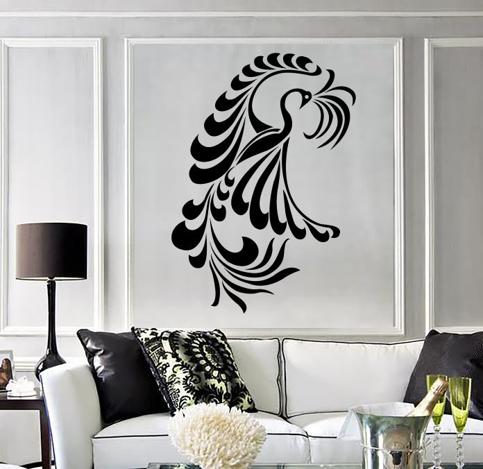 Wall Vinyl Decal Sticker Amazing Fantasy Bird Phoenix Symbol of Reviva ...