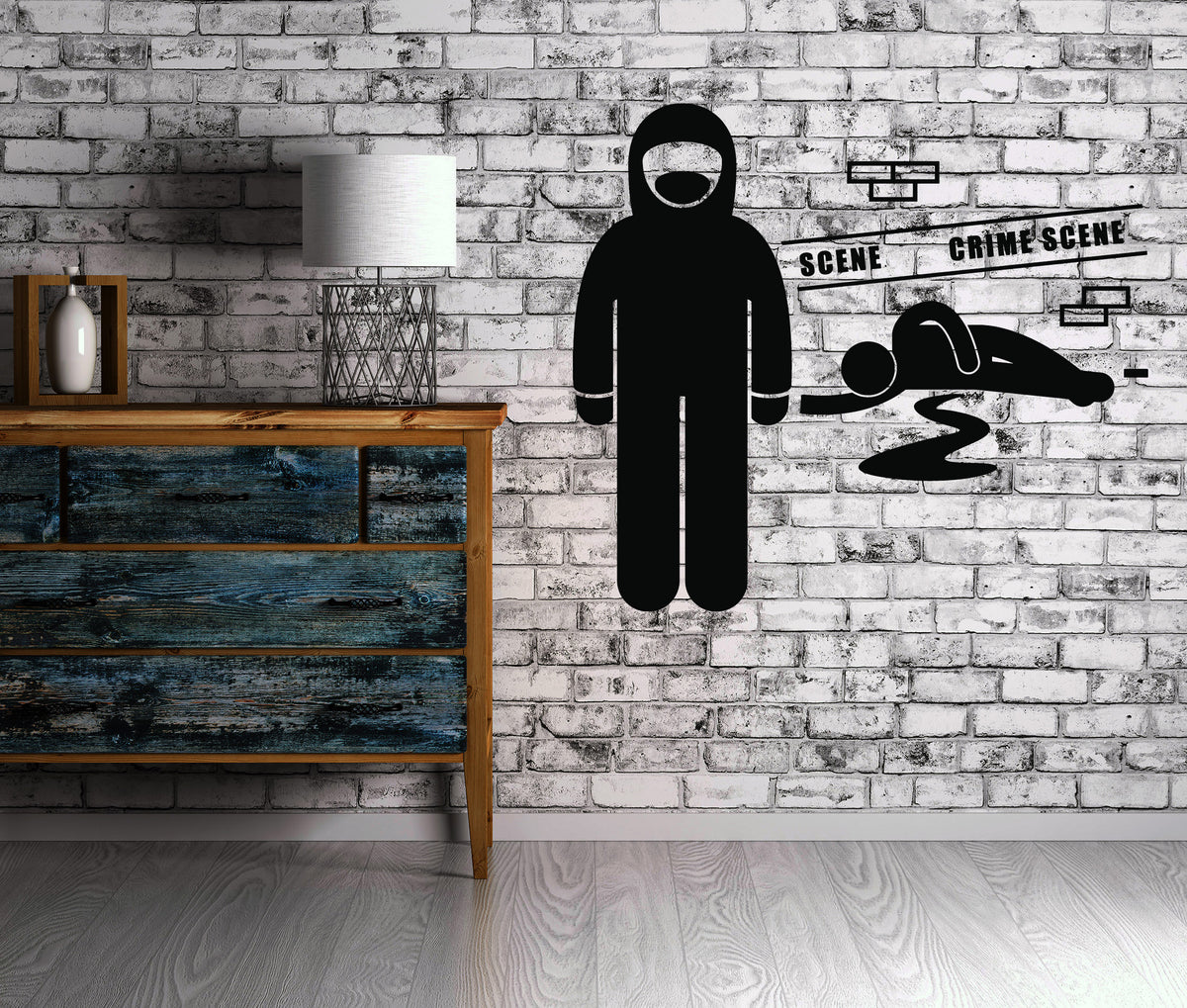 Wall Vinyl Decal Jobs Careers Crime Scene Investigator Occupations Uni ...