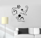 Vinyl Wall Decal Water Polo Players Sport Art Interior Decor Stickers ...