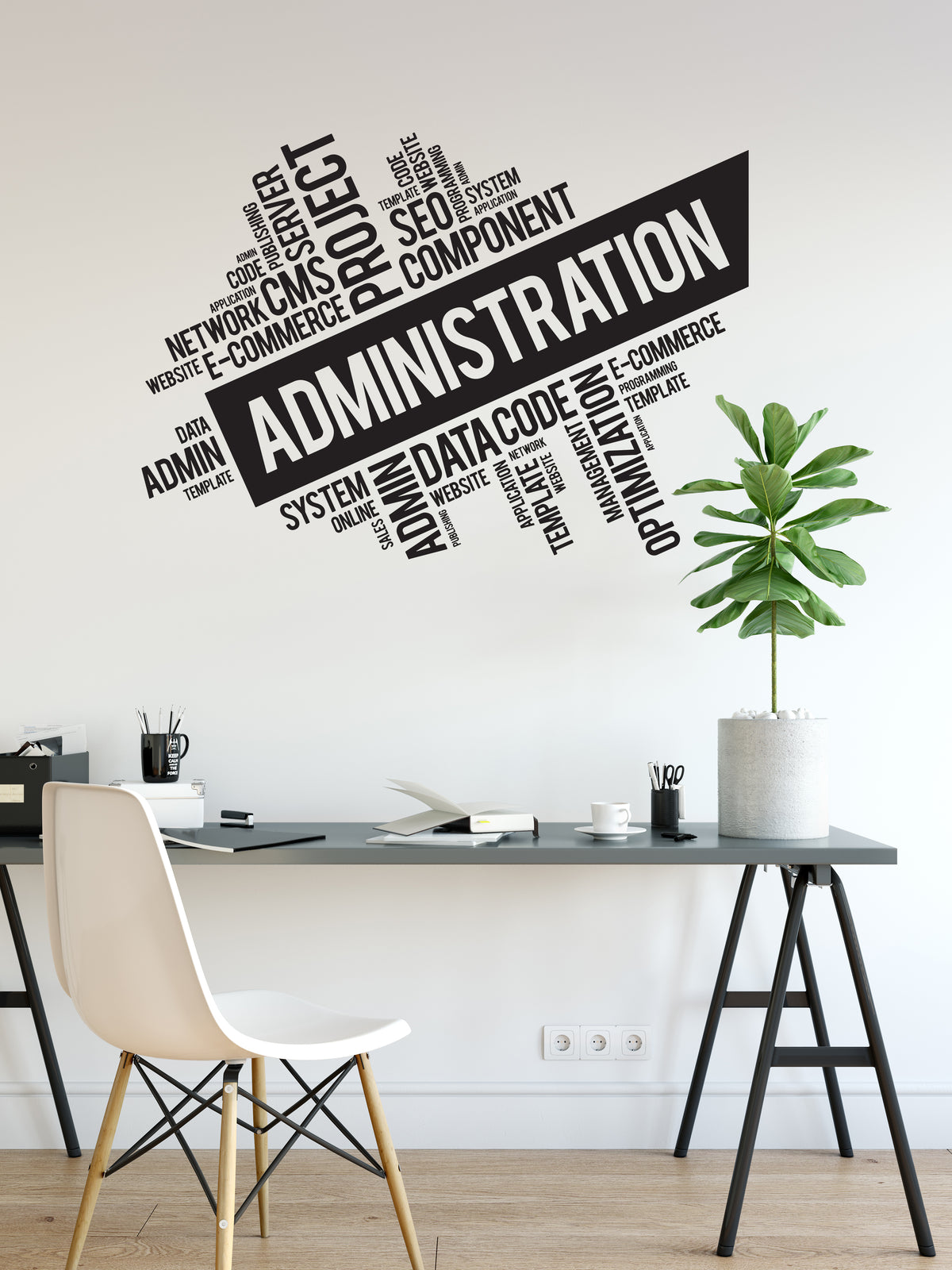 Vinyl Wall Decal Administration Office Space Decor Idea Admin Stickers ...