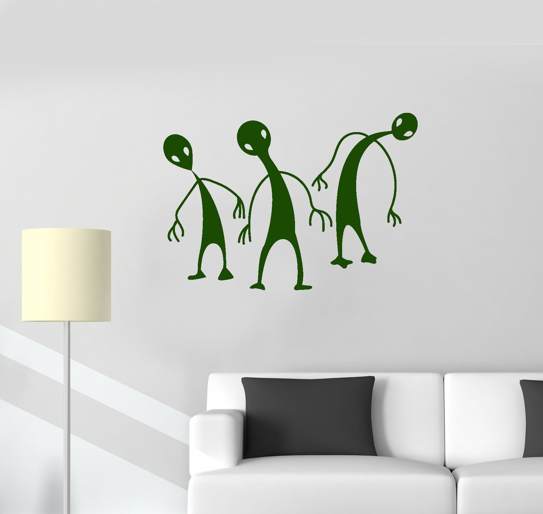 Vinyl Wall Decal Aliens UFO Area 51 Teen Room Home Interior Stickers M ...