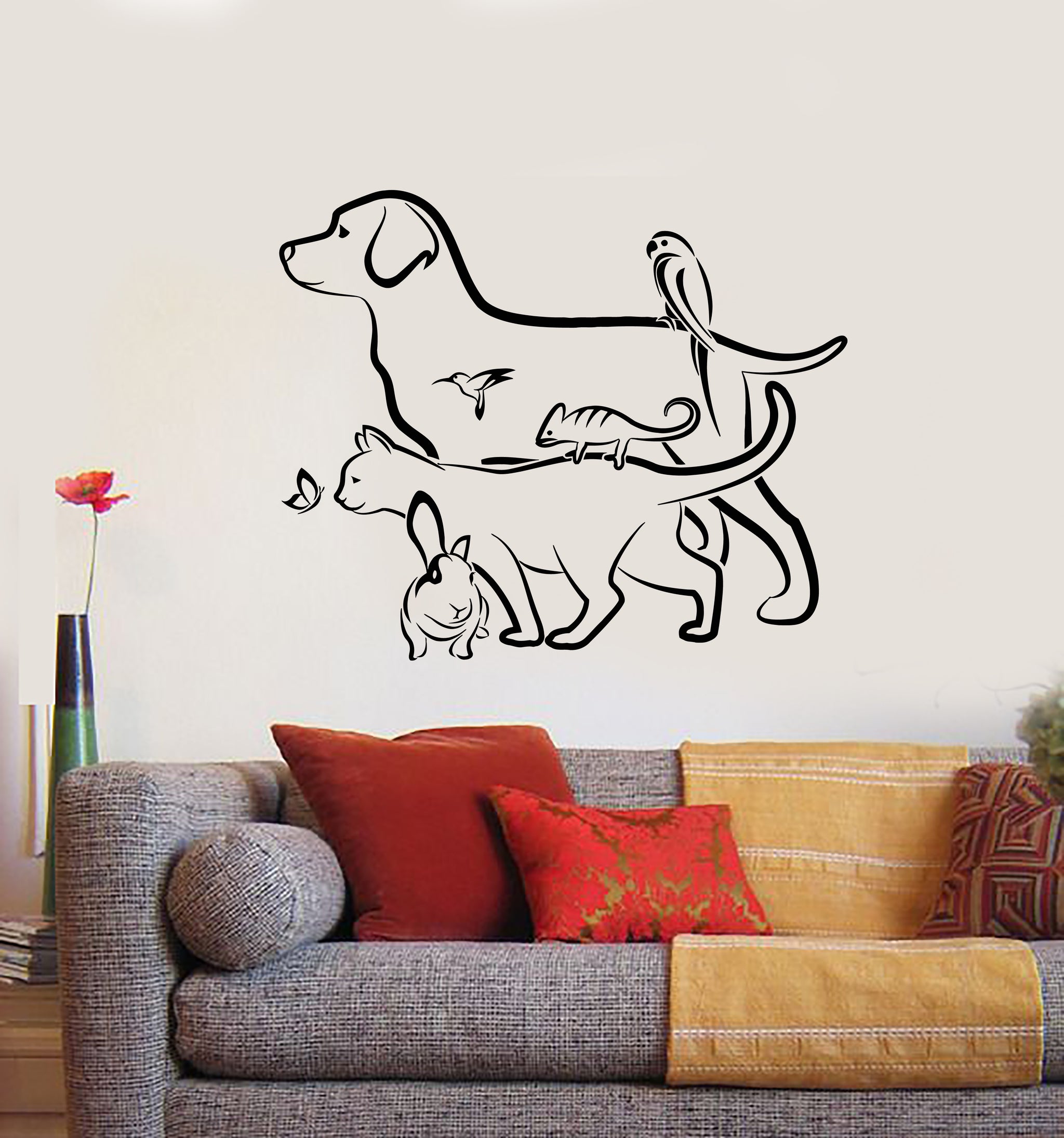 Custom Dog Wall Decals Collection — Wallstickers4you