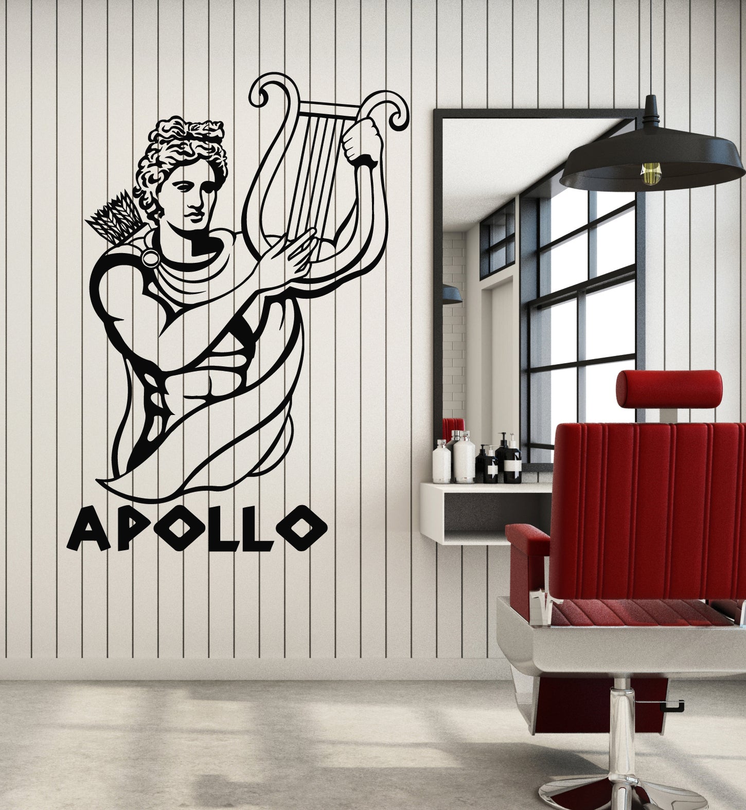 Vinyl Wall Decal Apollo Olympians Greek God Ancient Greece Stickers Mu ...