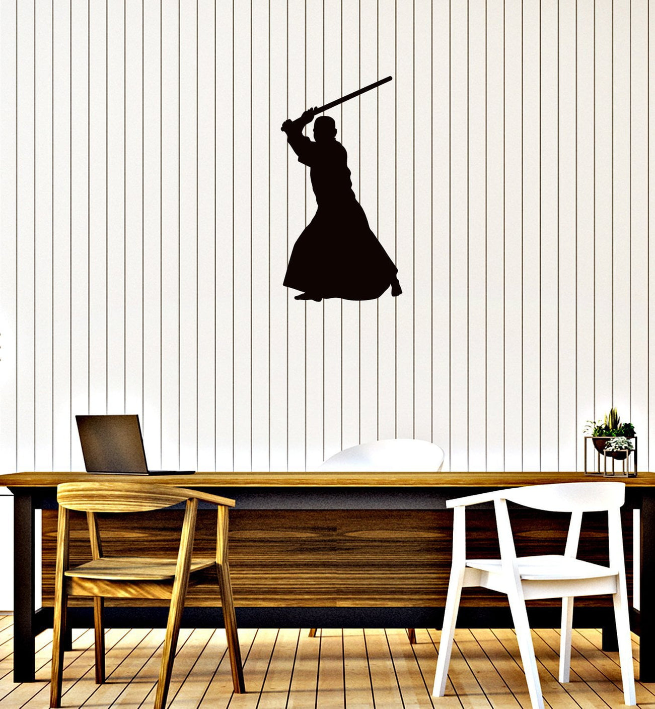 Vinyl Wall Decal Samurai Asia Man Martial Arts Home Boys Room Stickers ...