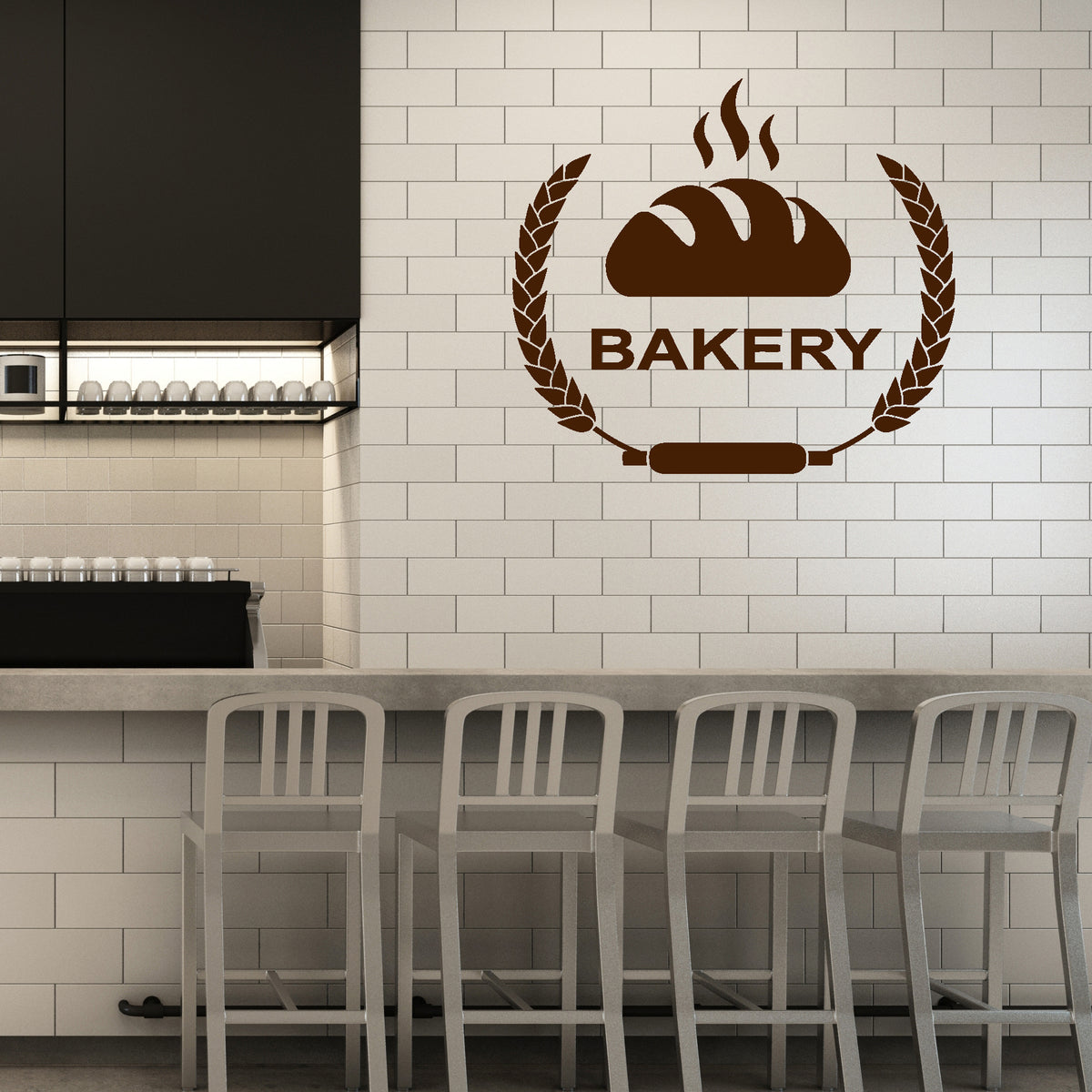 Vinyl Wall Decal Bakery Shop House Bake Baker Decor Idea Stickers Mura ...
