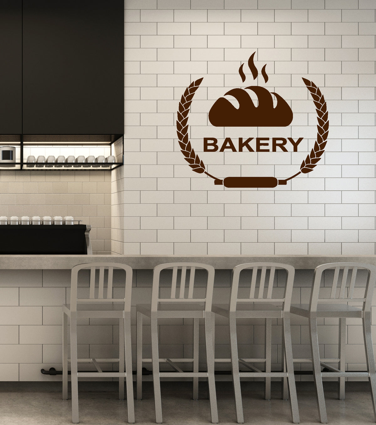 Vinyl Wall Decal Bakery Shop House Bake Baker Decor Idea Stickers Mura ...