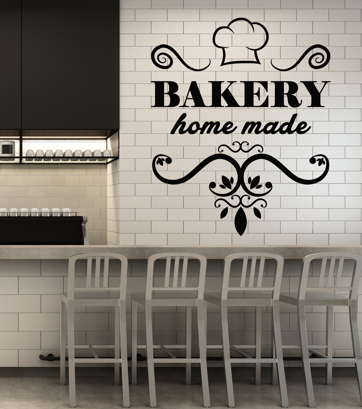 Vinyl Wall Decal Bakery House Home Made Cafe Baking Decor Stickers Mur ...
