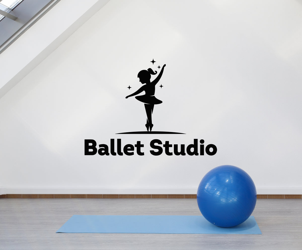 Vinyl Wall Decal Ballerina Nursery Classical Dance Studio Ballet Schoo ...