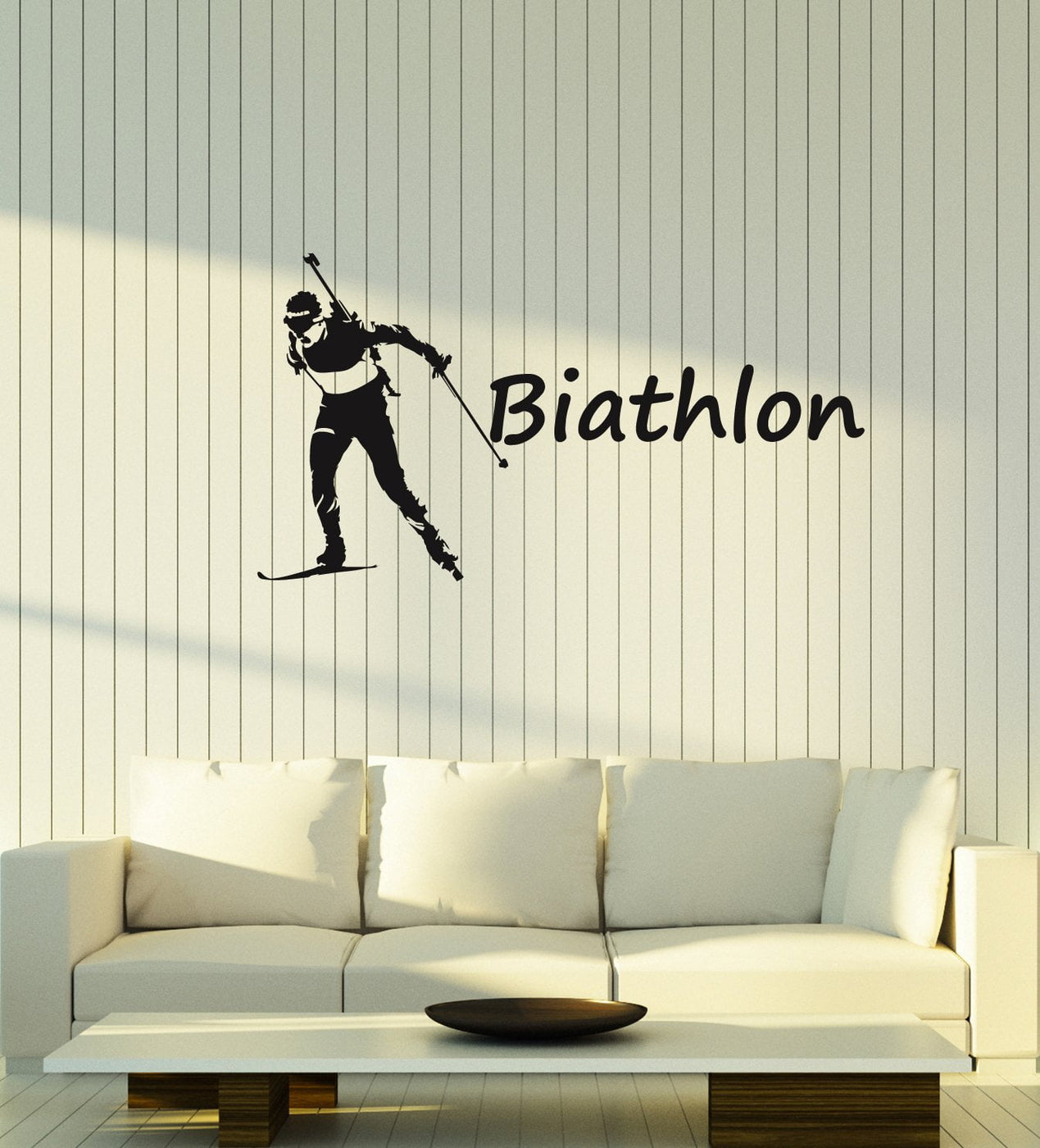 Vinyl Wall Decal Biathlete Biathlon Winter Sport Room Decor Art Sticke ...