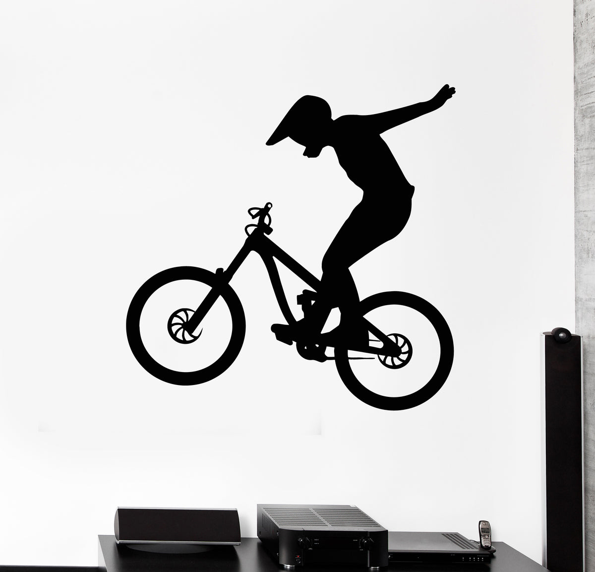 Vinyl Wall Decal Bicycle Bike Extreme Sports Freestyle Motorbike Stick ...