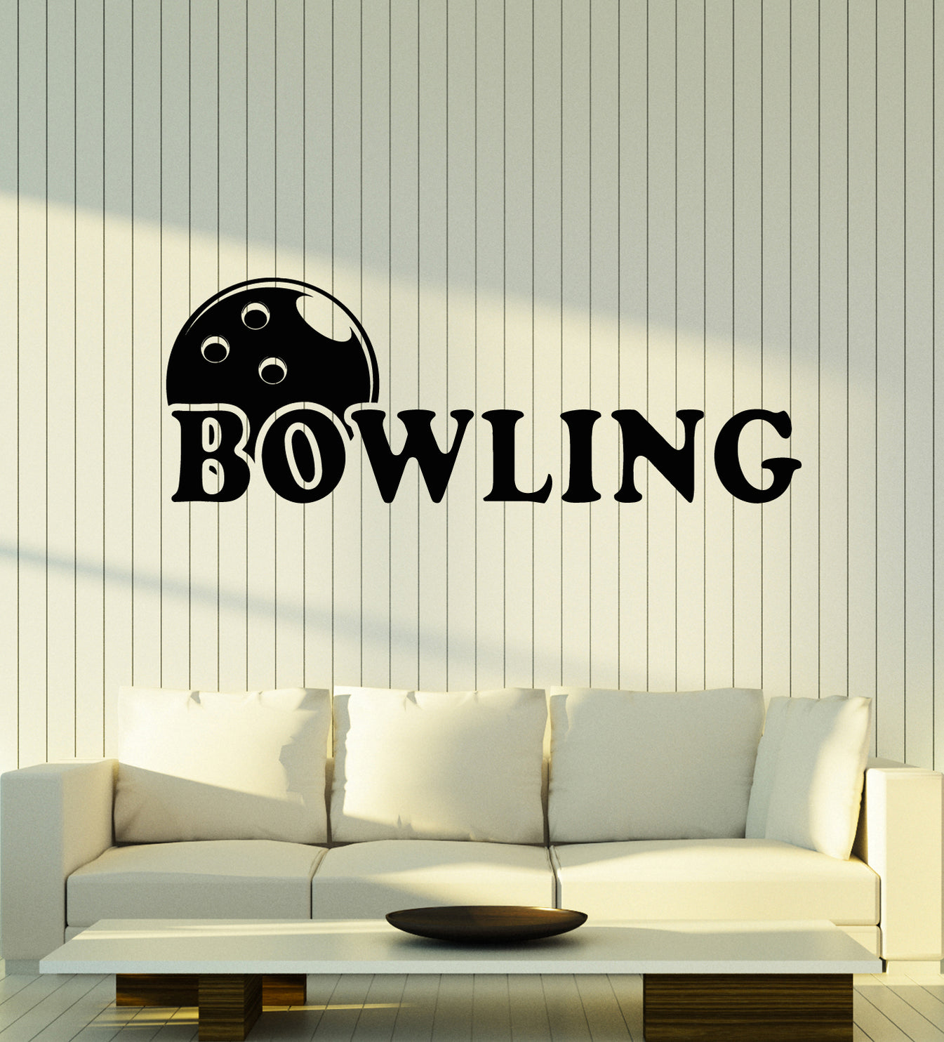 Vinyl Wall Decal Bowling Club Sport Entertainment Center Stickers Mura ...