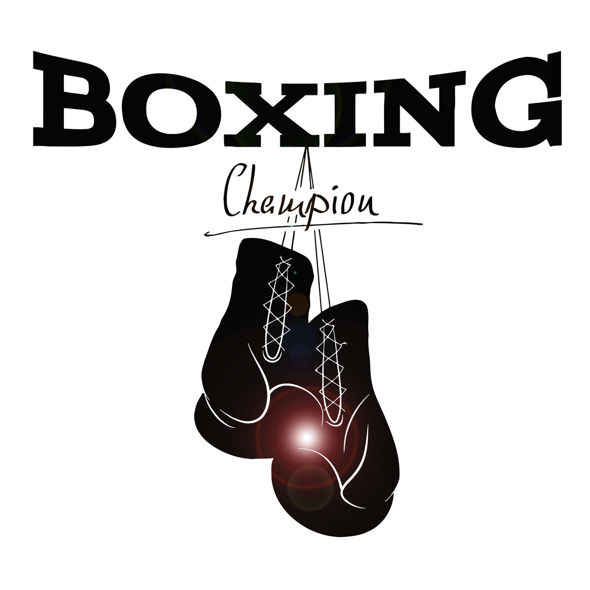 Vinyl Wall Decal Boxing Gloves Champions Sports Fighting Stickers Mura ...