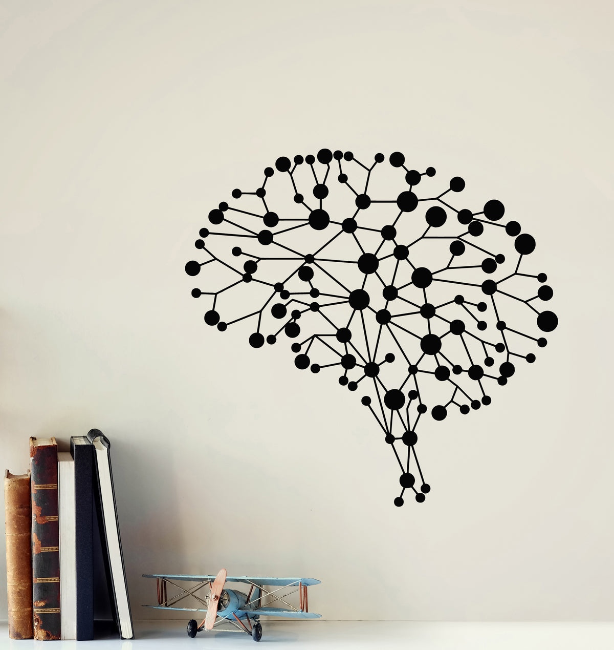 Vinyl Wall Decal Scientist Design Engineering Creative Idea Brain Stic ...