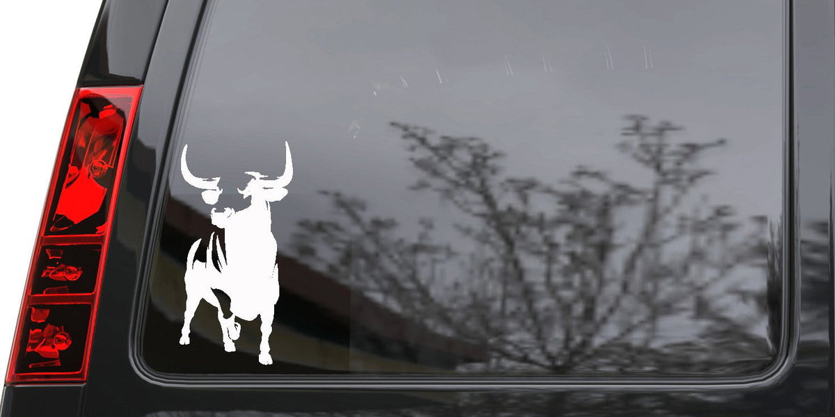 Auto Car Sticker Decal Bull Animal Bullfighter Truck Laptop Window 5 ...