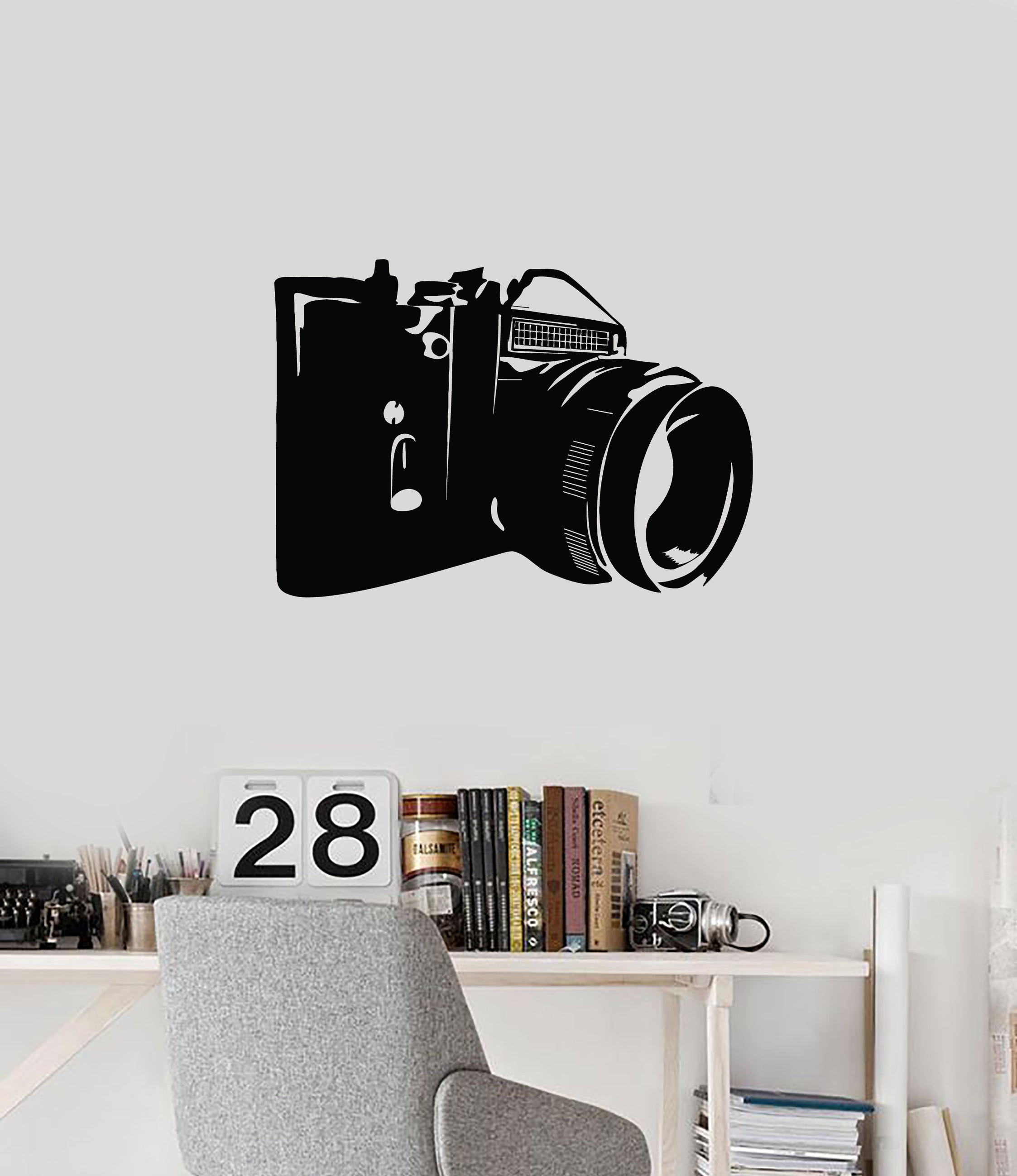 Vinyl Wall Decal Photo Studio Photography Room Vintage Camera Stickers ...