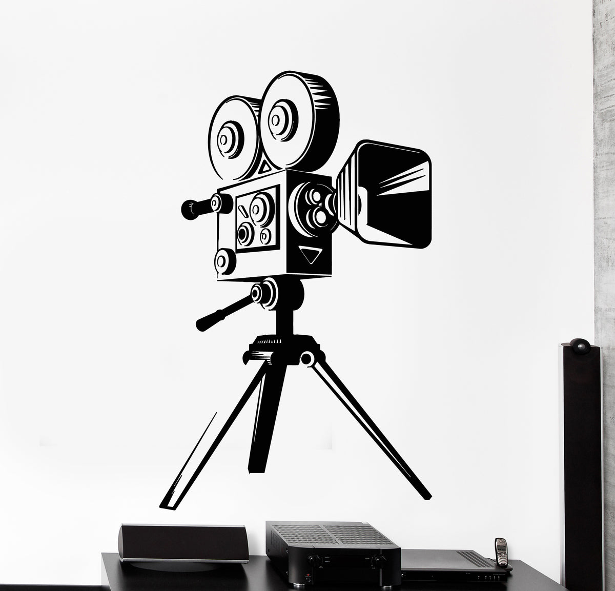 Vinyl Wall Decal Cinematography Film Sinema Camera Movie Stickers Mura ...