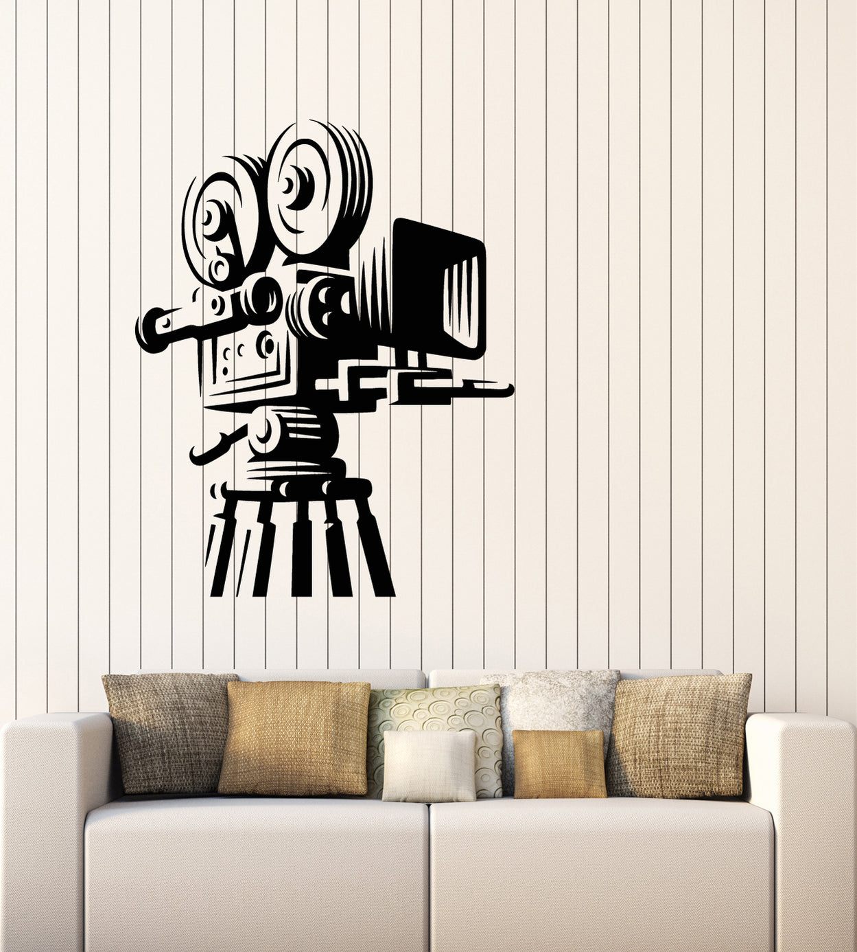 Vinyl Wall Decal Cinematography Camera Filming Movie Art Stickers Mura ...