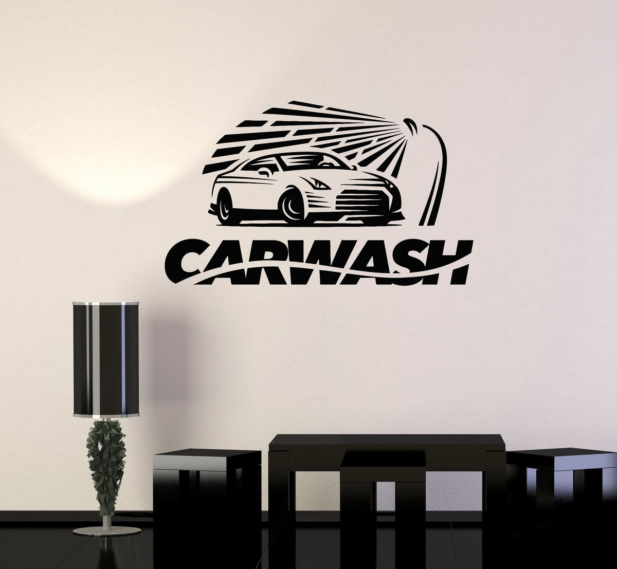 Vinyl Wall Decal Car Wash Auto Garage Service Stickers Mural (ig5313 ...