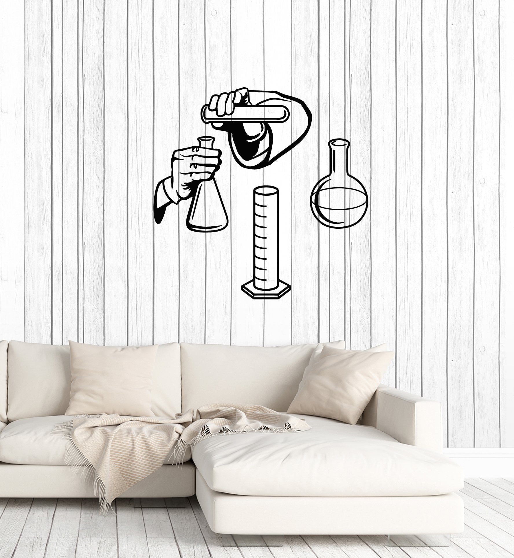 Vinyl Wall Decal Chemical Lab School Classroom Chemistry Interior Stic ...