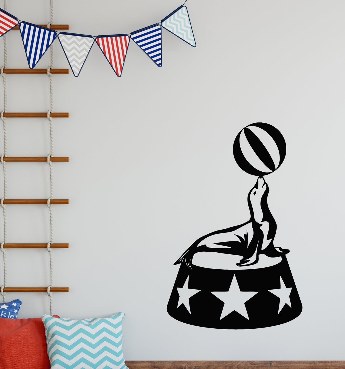 Vinyl Wall Decal Circus Entertainment Amusement Parks Kids Stickers Mu ...