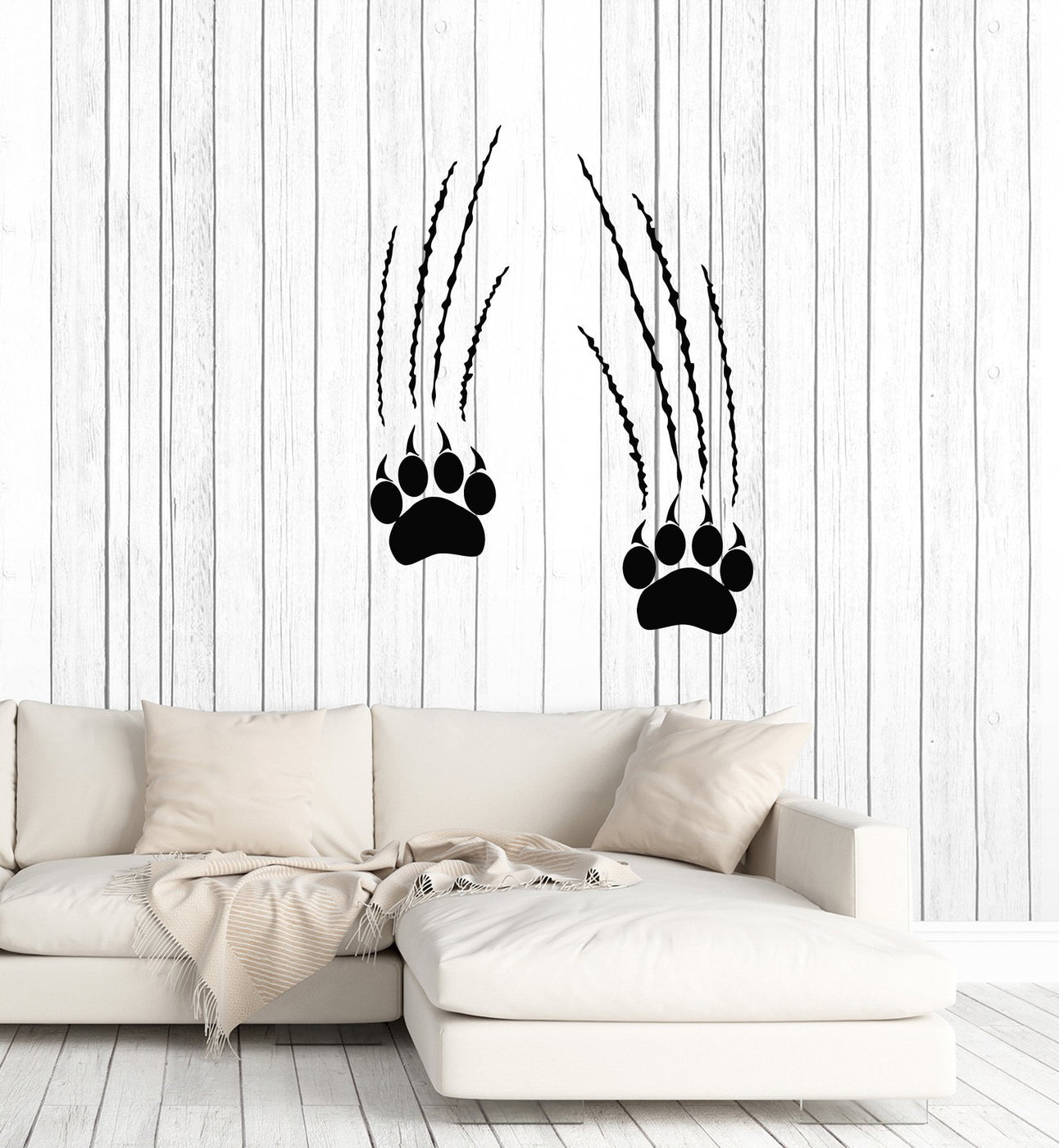Vinyl Wall Decal Claw Marks Wild Animal Tribal Decor Home Interior Sti ...