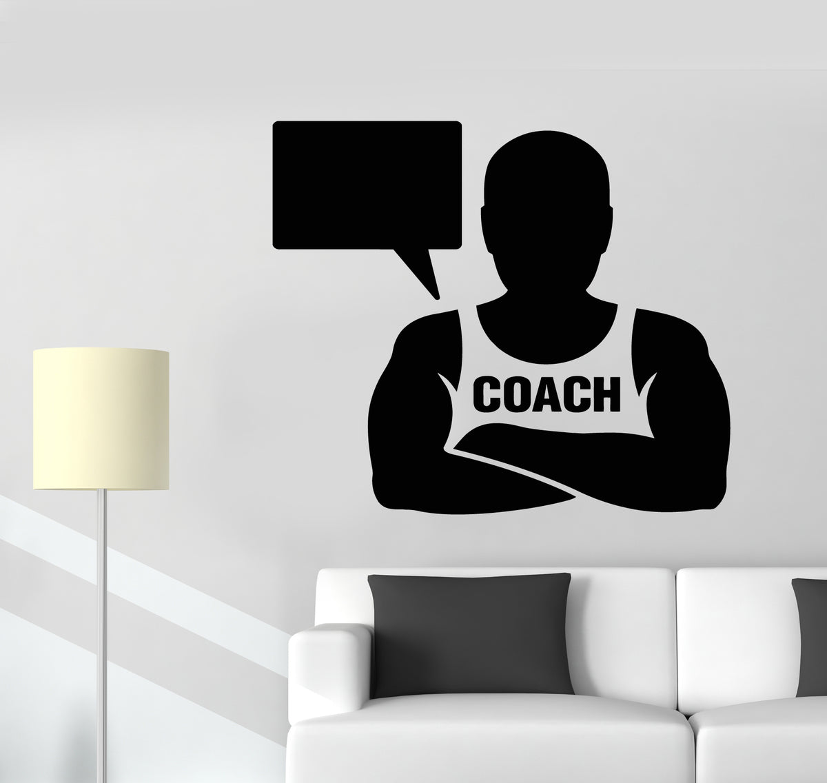 Vinyl Wall Decal Coach Instructor Trainer Teacher Coaching Training St ...