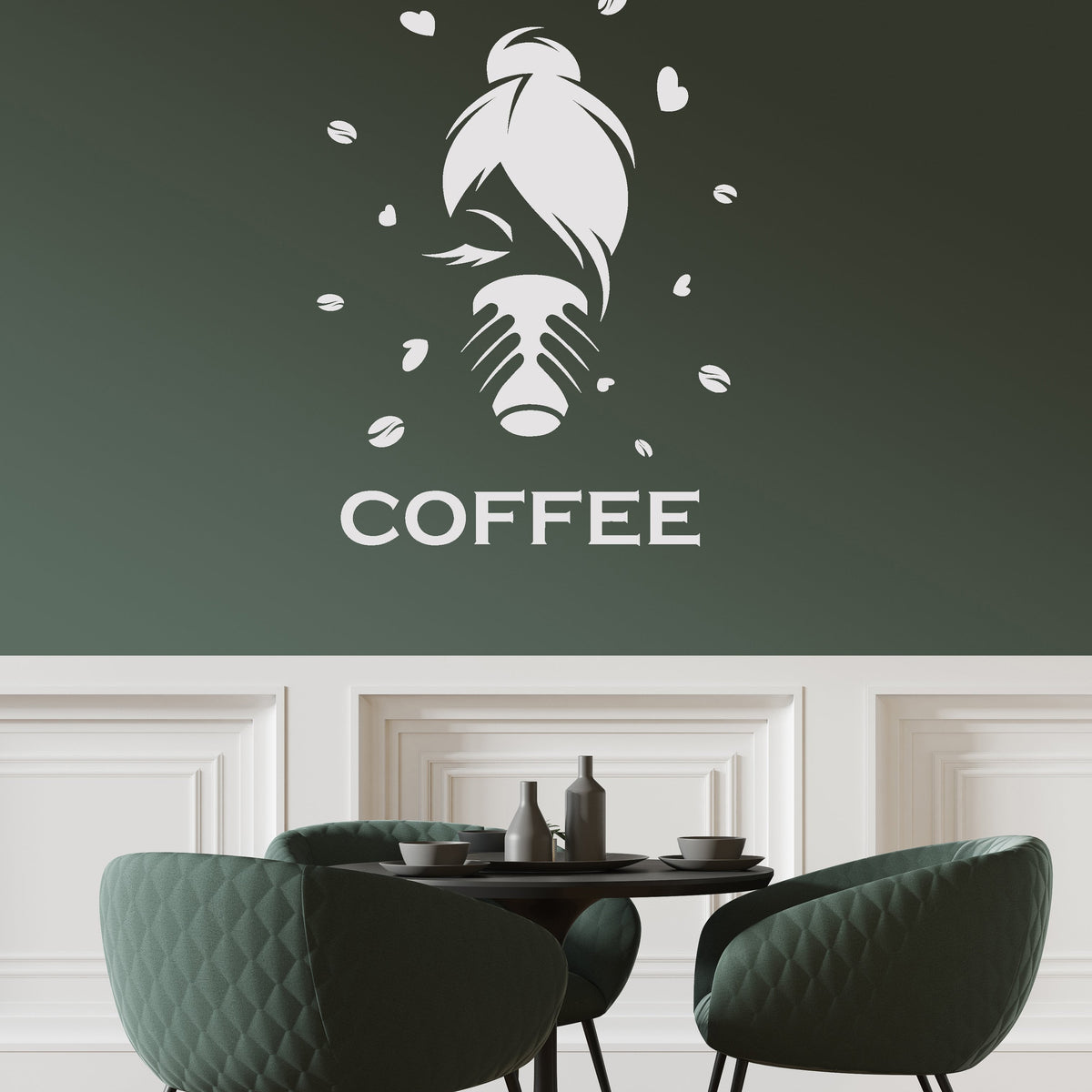 Vinyl Wall Decal Coffee House Kitchen Dining Room Cafe Interior Sticke ...