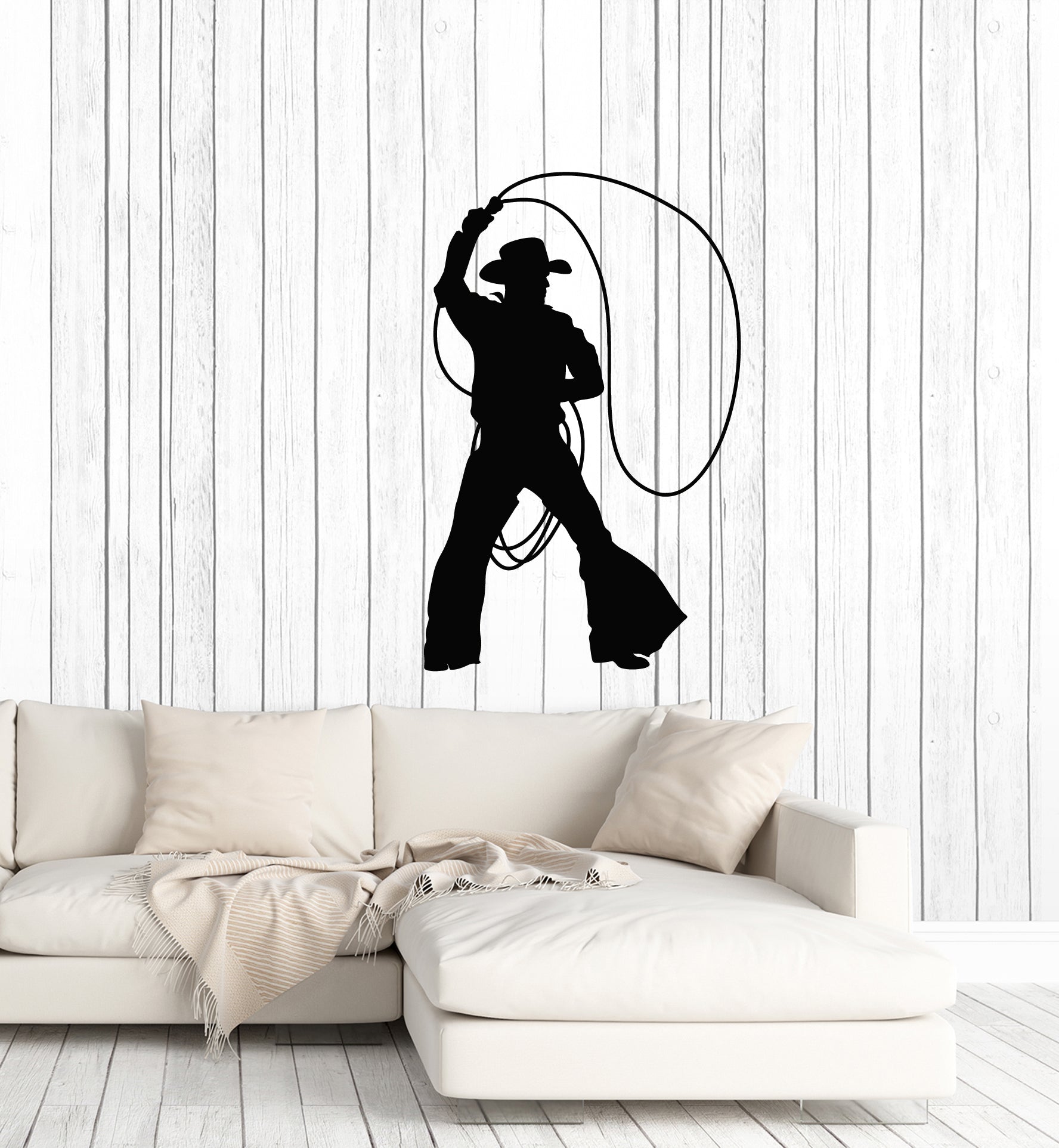 Vinyl Wall Decal Cowboy Boys Room Texas Wild West Creative Art Sticker ...