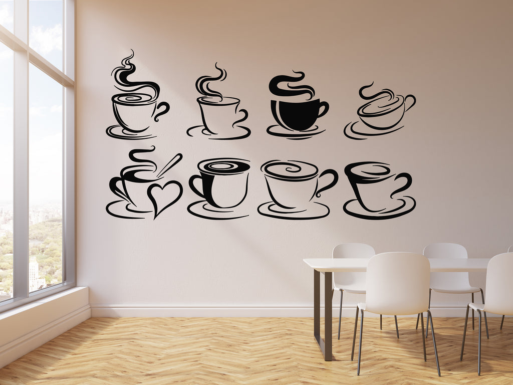 Custom Coffee Stickers And Wall Decals Collection — Wallstickers4you