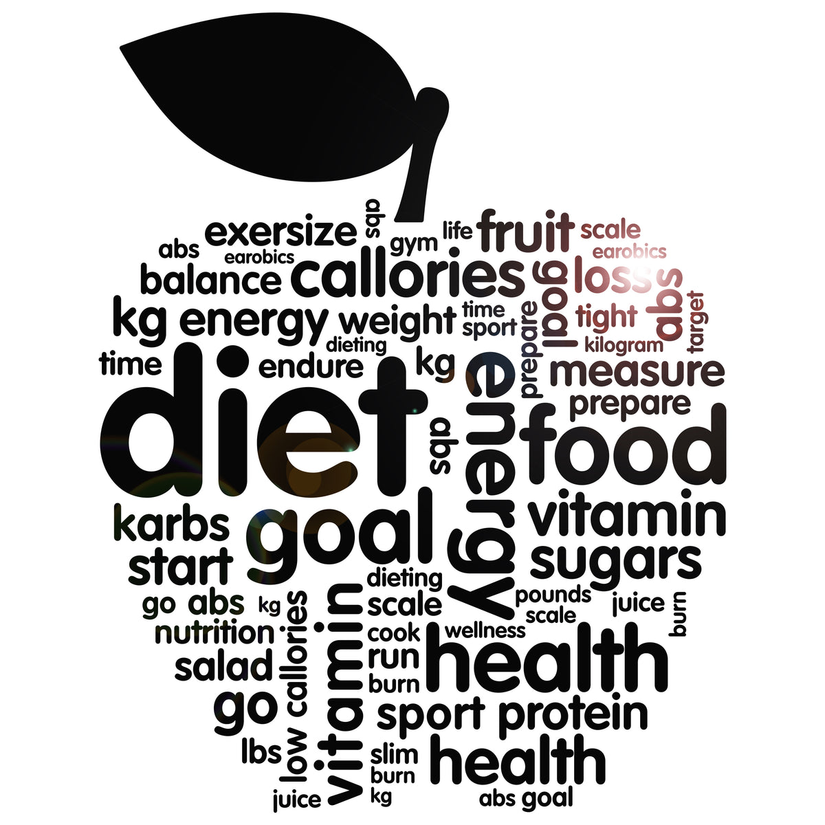 Vinyl Wall Decal Diet Home Gym Healthy Lifestyle Nutrition Sports Stic ...