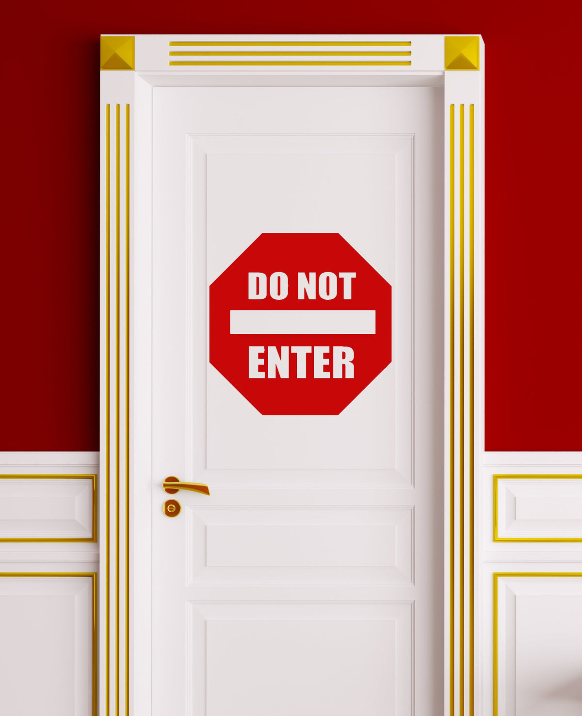 Vinyl Wall Decal Do Not Enter Sign Home Room Decoration Stickers Mural ...