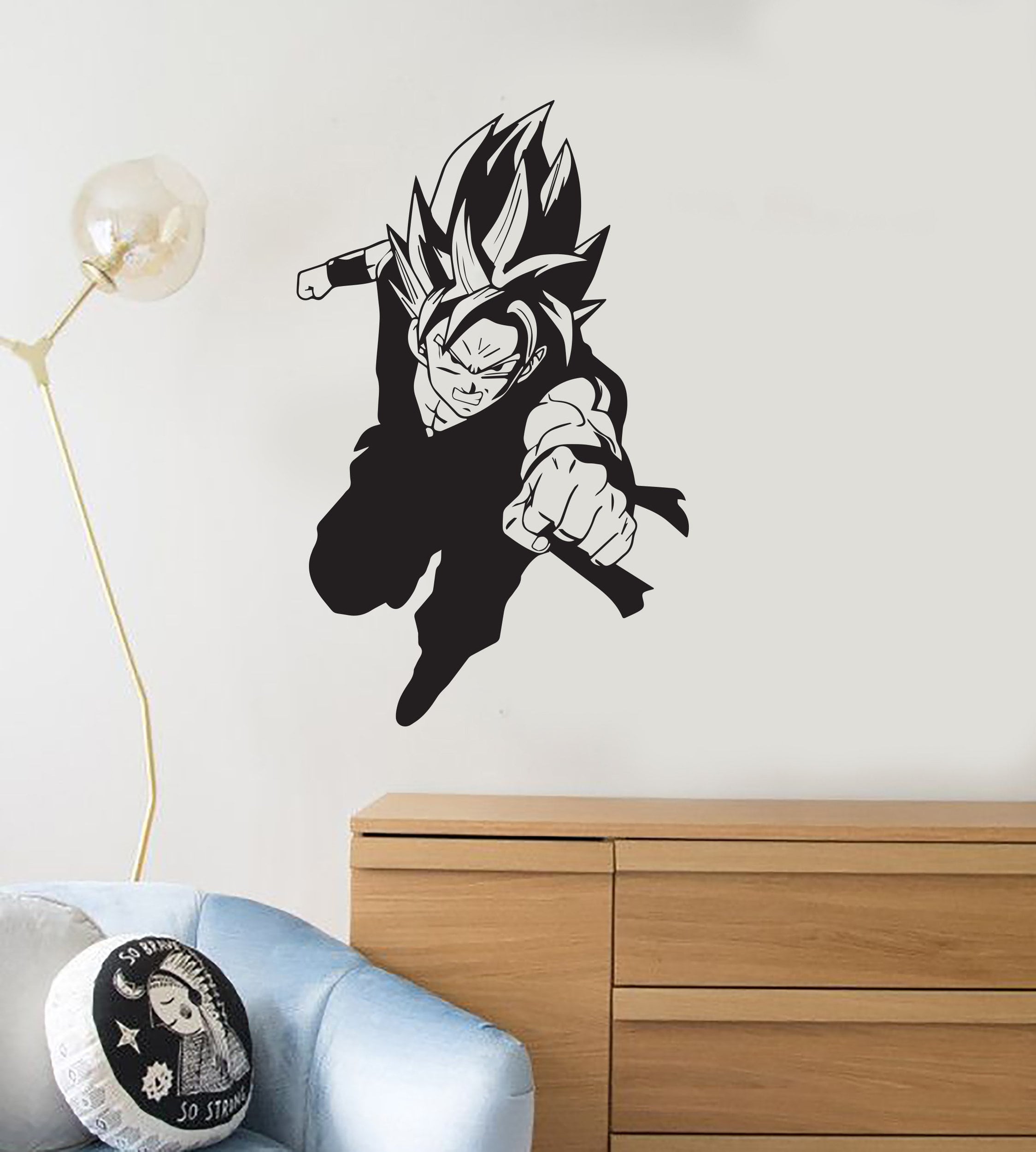 Vinyl Wall Decal Dragon Ball Z Manga Boy Anime Cartoon Room Interior S ...