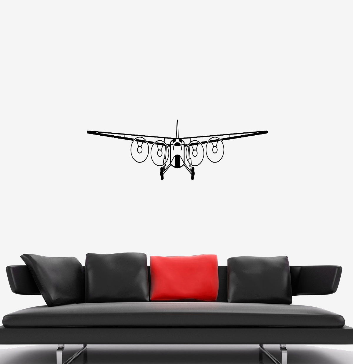 Wall Decal Aircraft Flight Air Plane Ship Vinyl Sticker (ed1046 ...