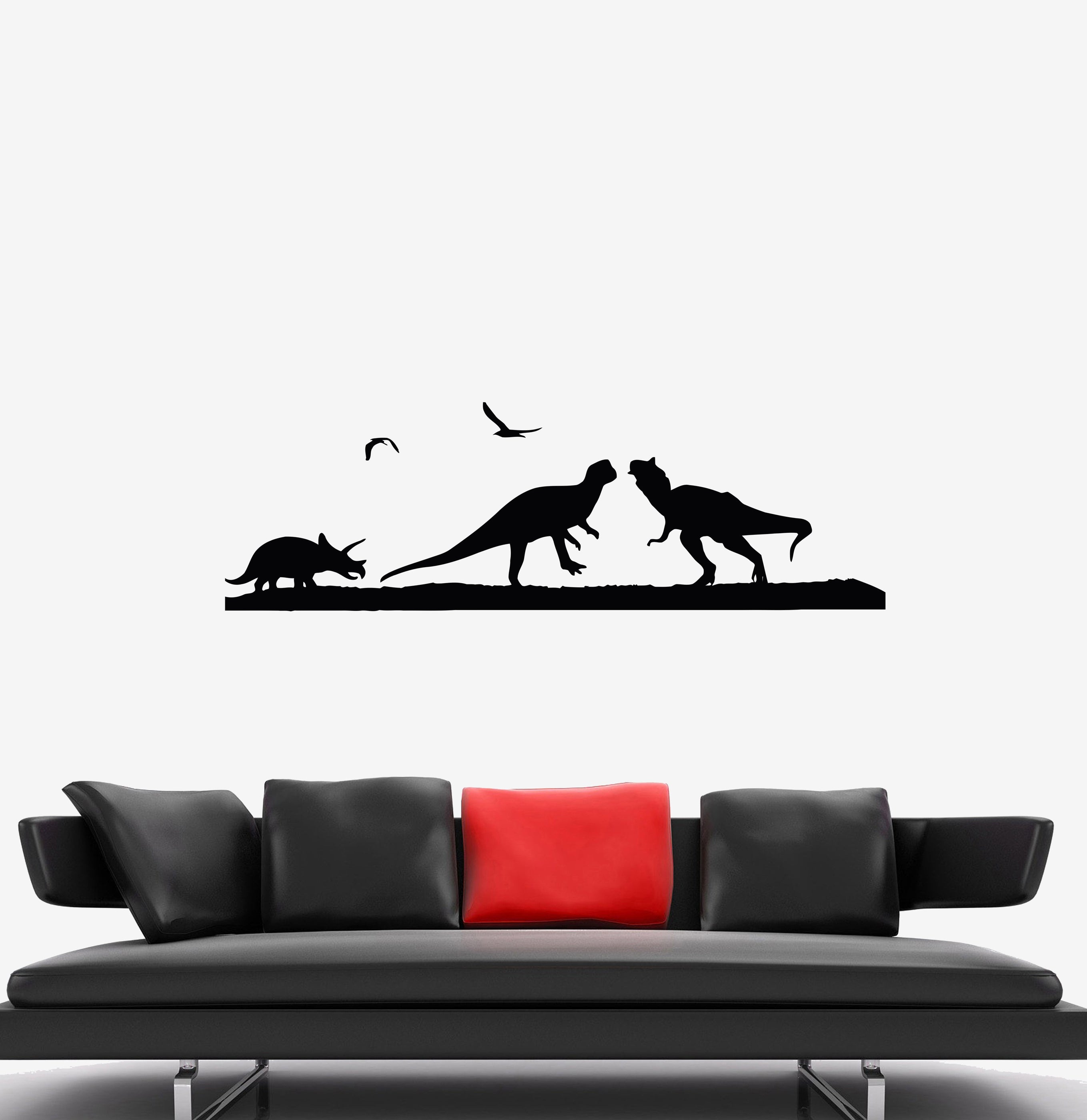Wall Decal Dinosaurs Reptiles Jurassic Park Mural Vinyl Sticker (ed110 ...