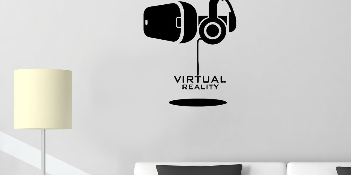 Wall Decal Helmet of Virtual Reality Game Movie VR Vinyl Sticker (ed11 ...